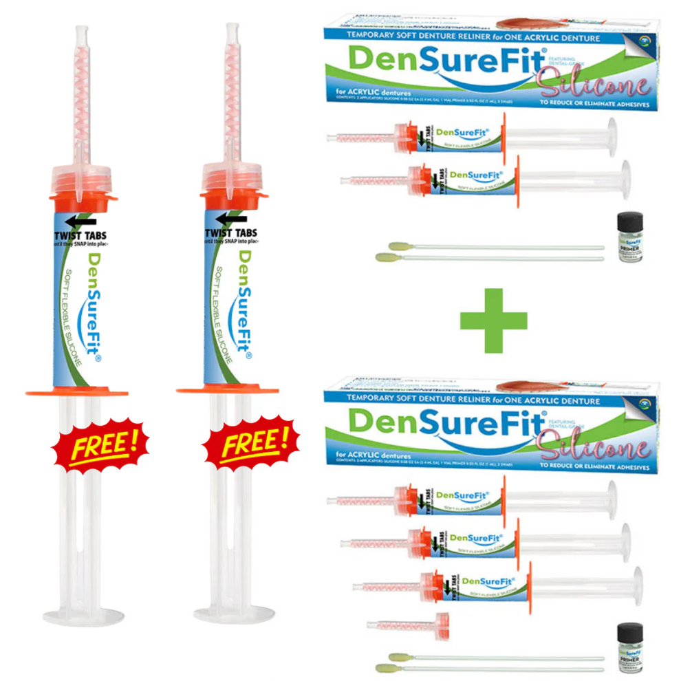 Lower+Upper Denture Reline Kit – Densurefit.us